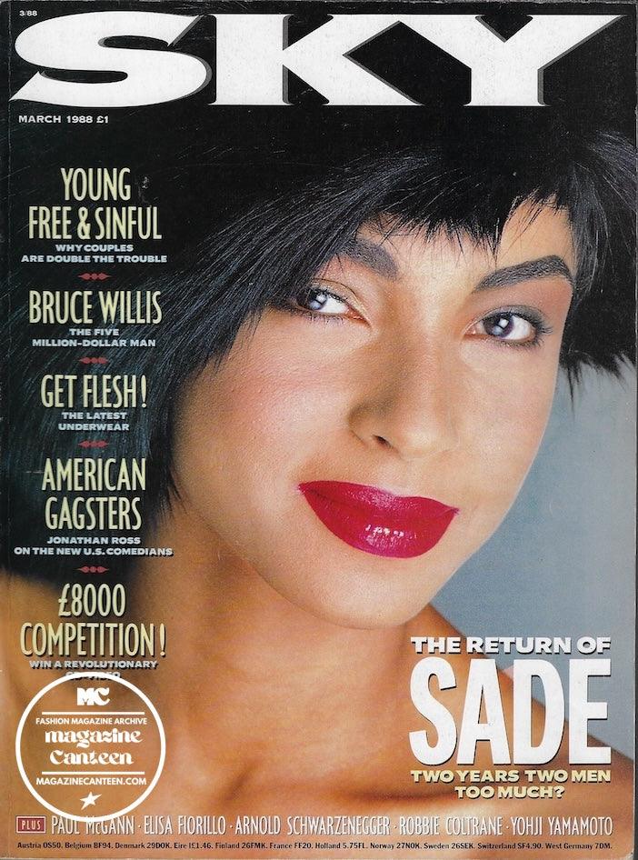 Sky Magazine - Sade Adu Sinead O'Connor Yohji Yamamoto – magazine canteen