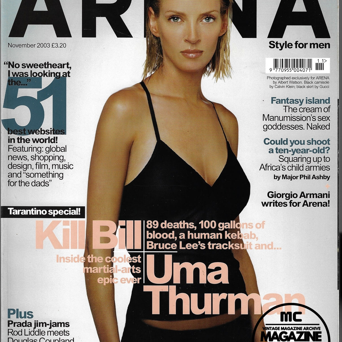 Arena Magazine - Uma Thurman MARK RUFFALO Kelis – magazine canteen