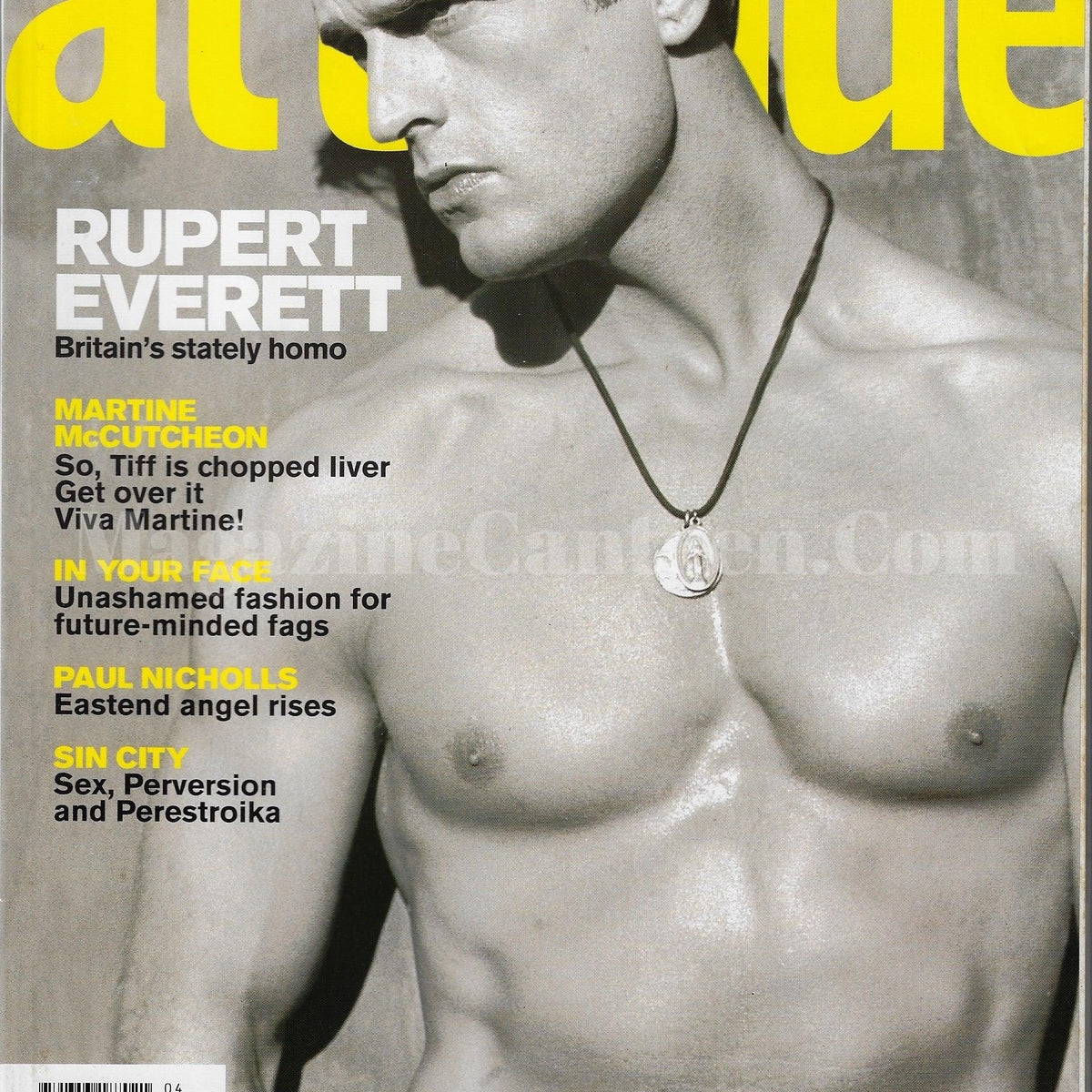 Attitude Magazine 60 - Rupert Everett AIDEN SHAW Martine McCutcheon – magazine canteen