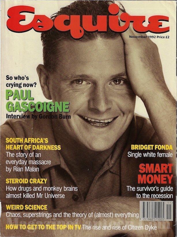 Esquire Magazine - Paul Gascoigne RAY MICHALIK Dina Caroll A – magazine canteen
