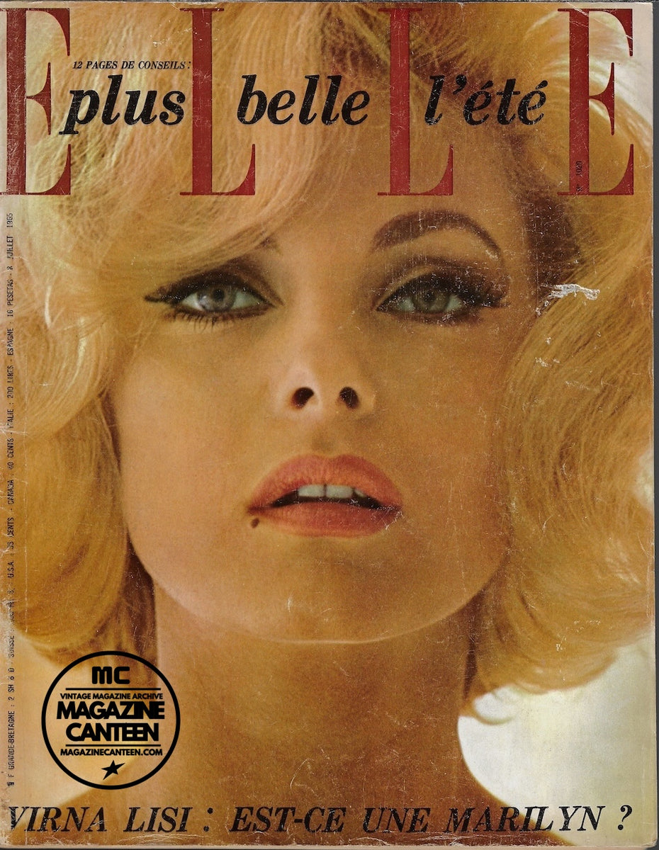 French Elle Magazine - VIRNA LISI Douglas Kirkland – magazine canteen