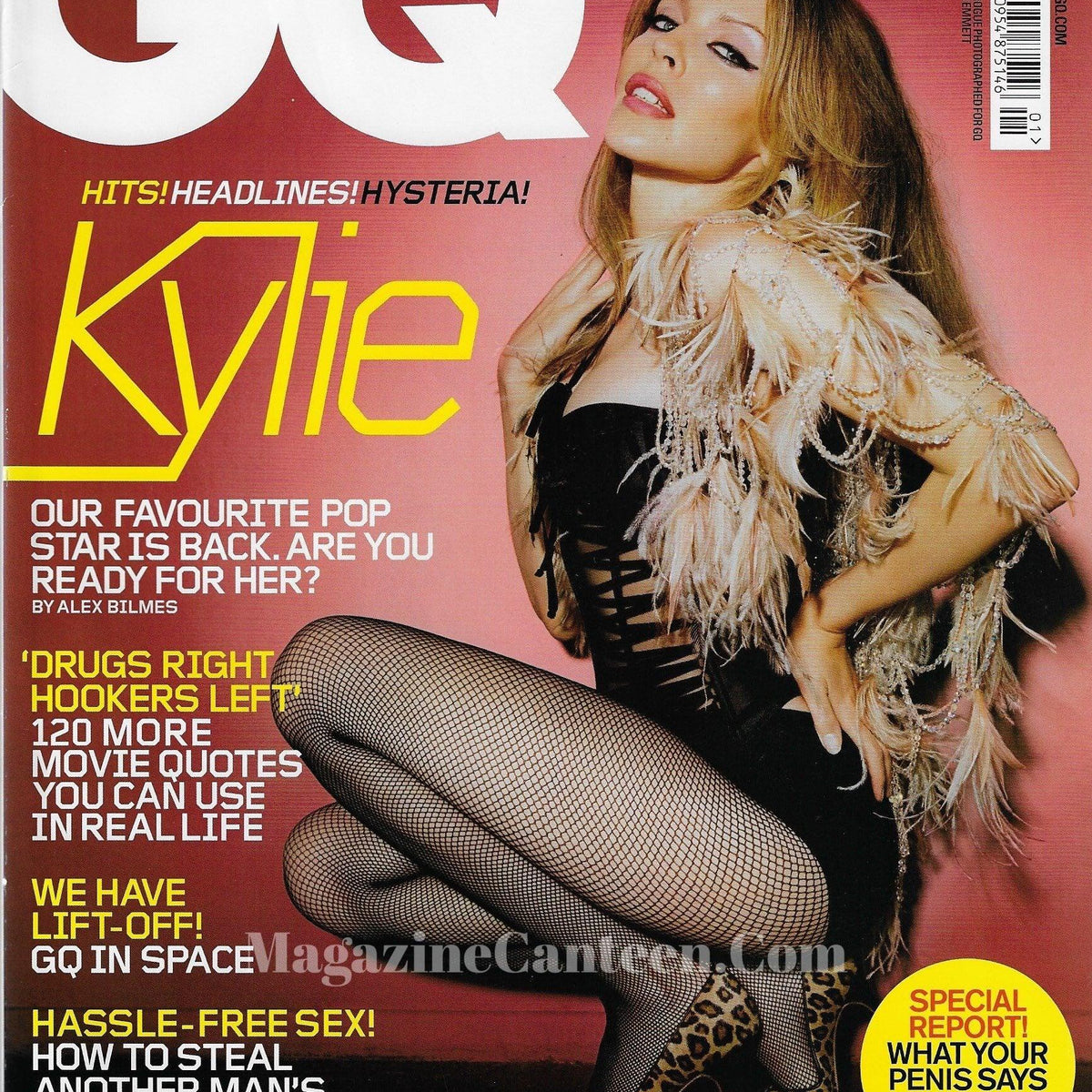 GQ Magazine January 2005 - Kylie Minogue – magazine canteen