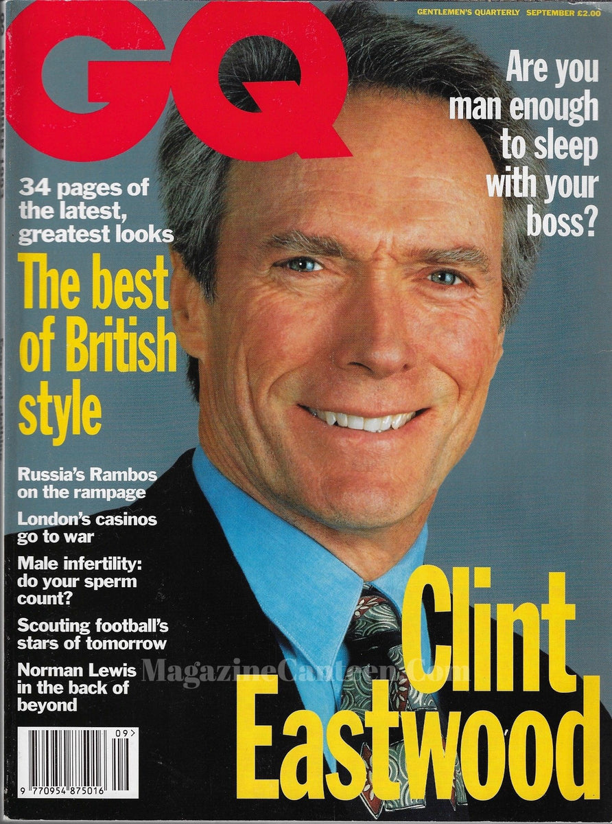 GQ Magazine September 1993 - Clint Eastwood. – magazine canteen