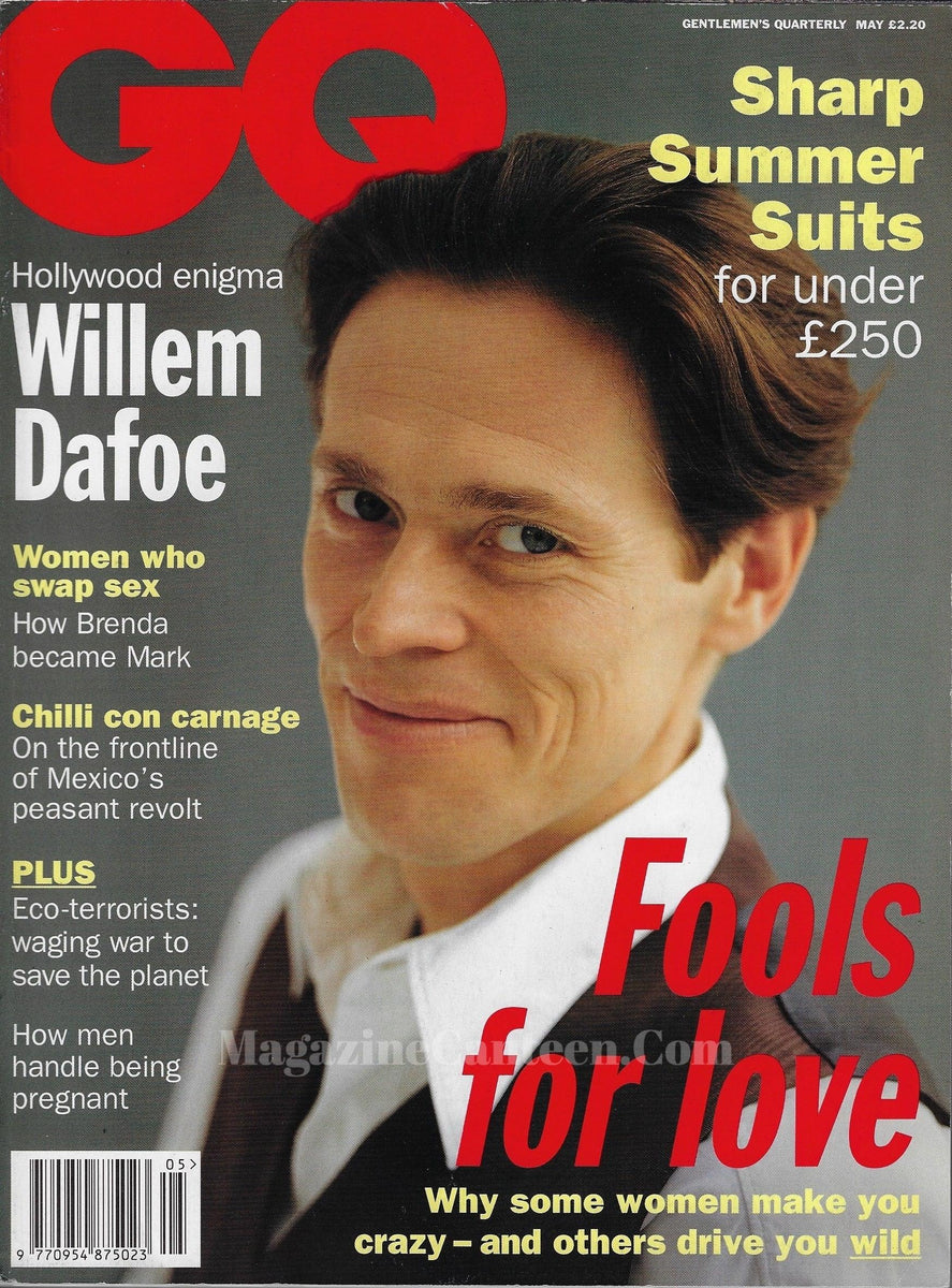 GQ Magazine May 1994 - Willem Dafoe – magazine canteen