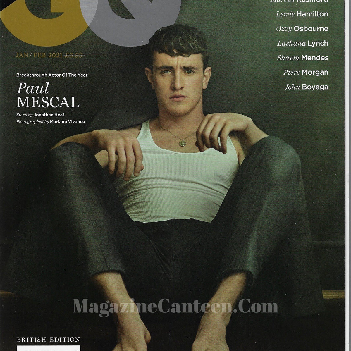GQ Magazine January 2021 - Paul Mescal – magazine canteen