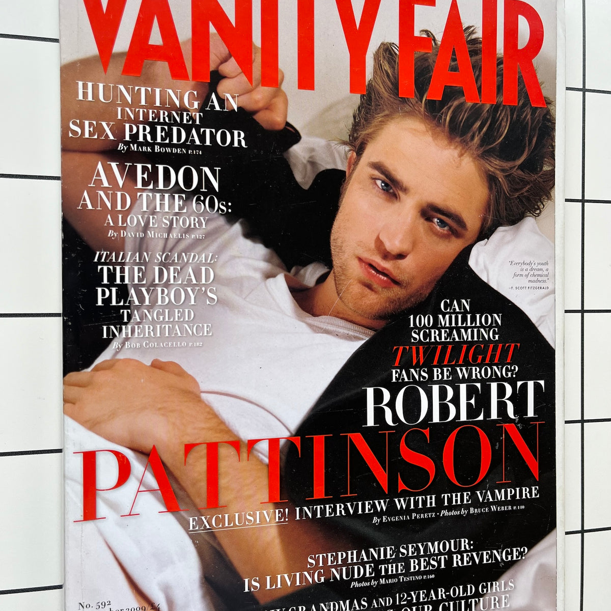 Vanity Fair Magazine Robert Pattinson Stephanie Seymour Magazine
