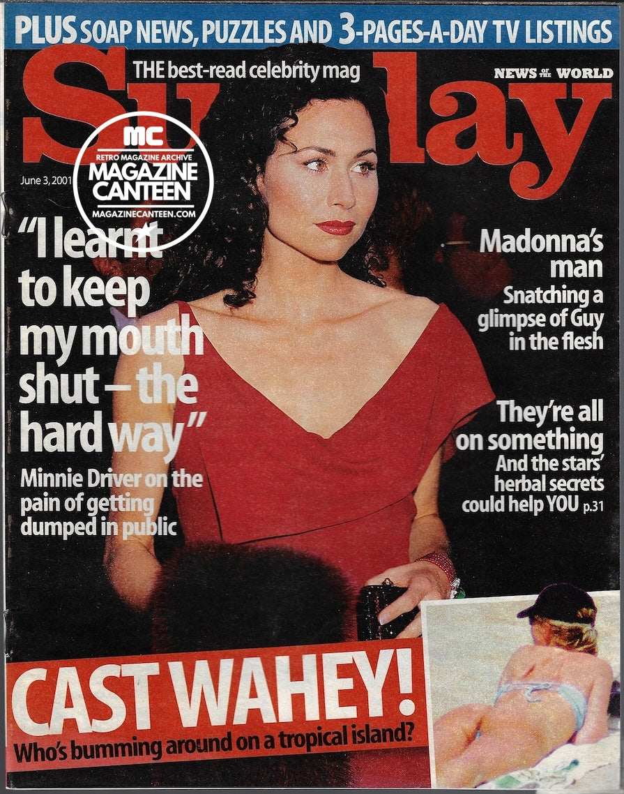 Sunday Magazine - Minnie Driver PATSY PALMER Jenny McCarthy – magazine canteen