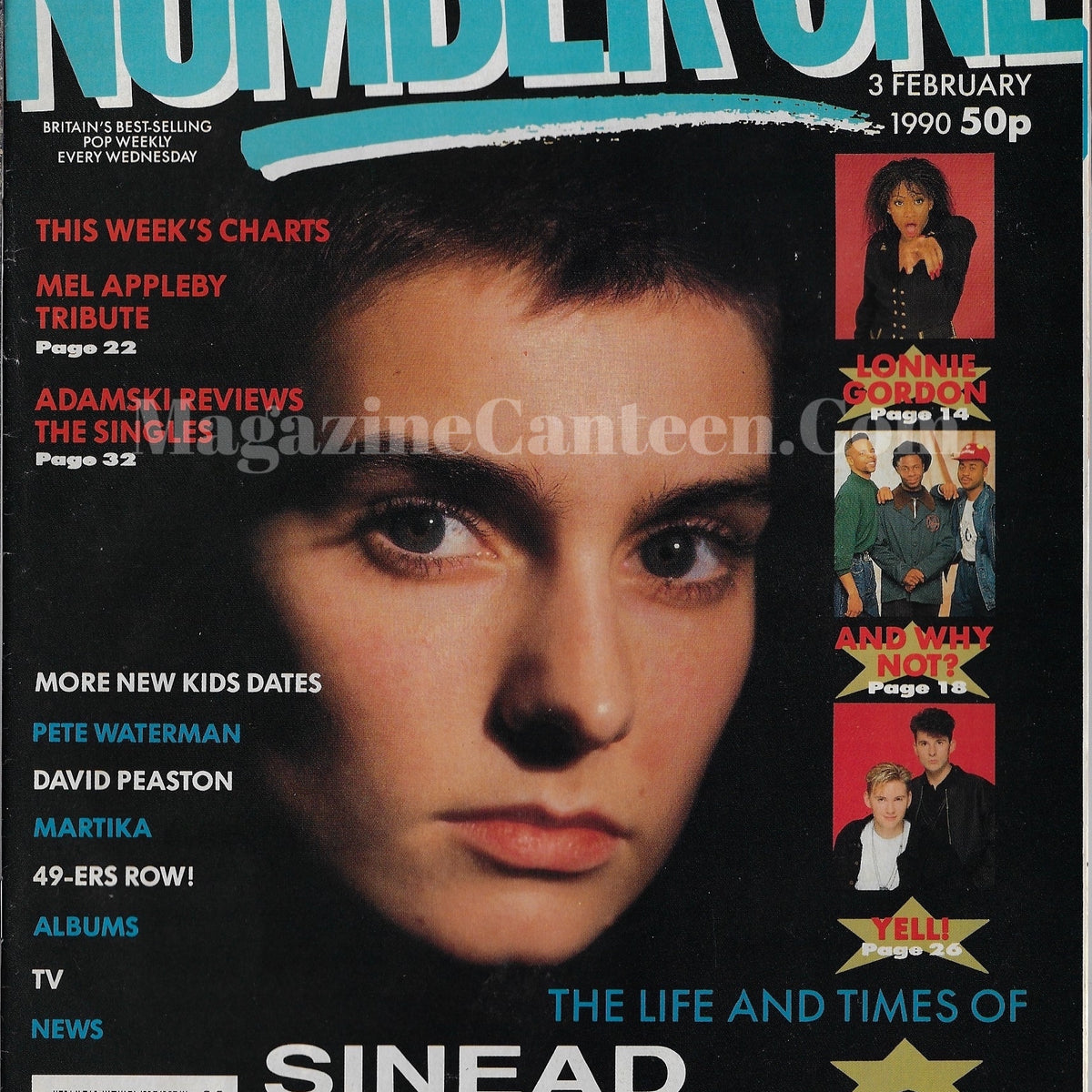 Number One Magazine - Sinead O'Connor – magazine canteen
