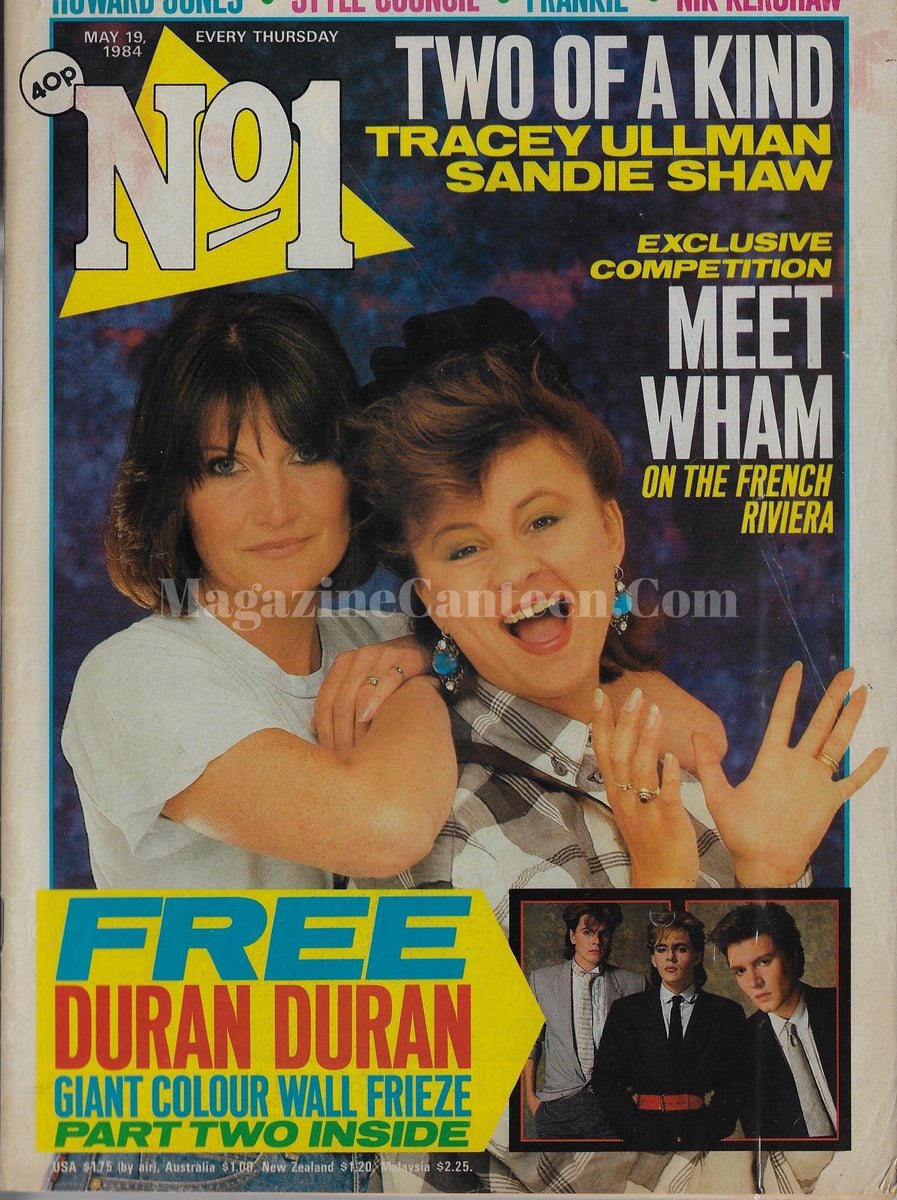 Number One Magazine - Sandie Shaw & Tracey Ullman – magazine canteen