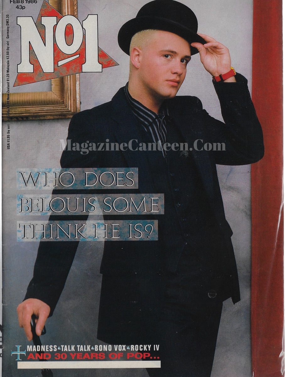 Number One Magazine - Belouis Some – magazine canteen