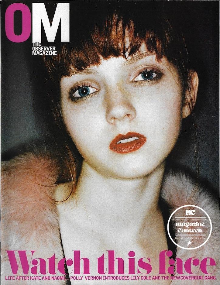 The Observer Magazine - Lily Cole BEN STILLER Ellen Nolan – magazine canteen