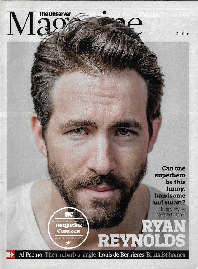 Observer Magazine - Ryan Reynolds – magazine canteen