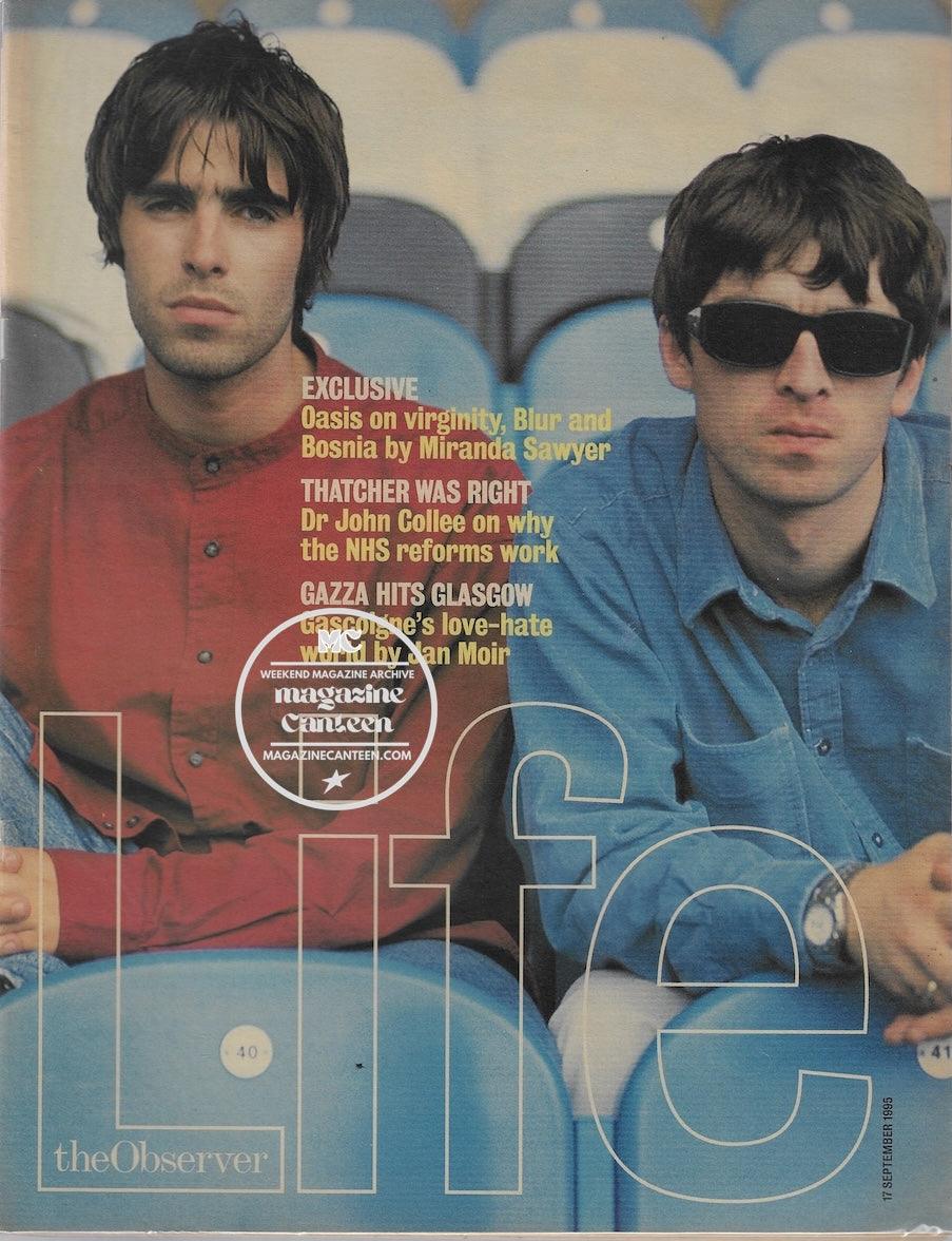 The Observer Magazine - OASIS Liam Noel Gallagher JULIAN BROAD Paul Ga – magazine canteen