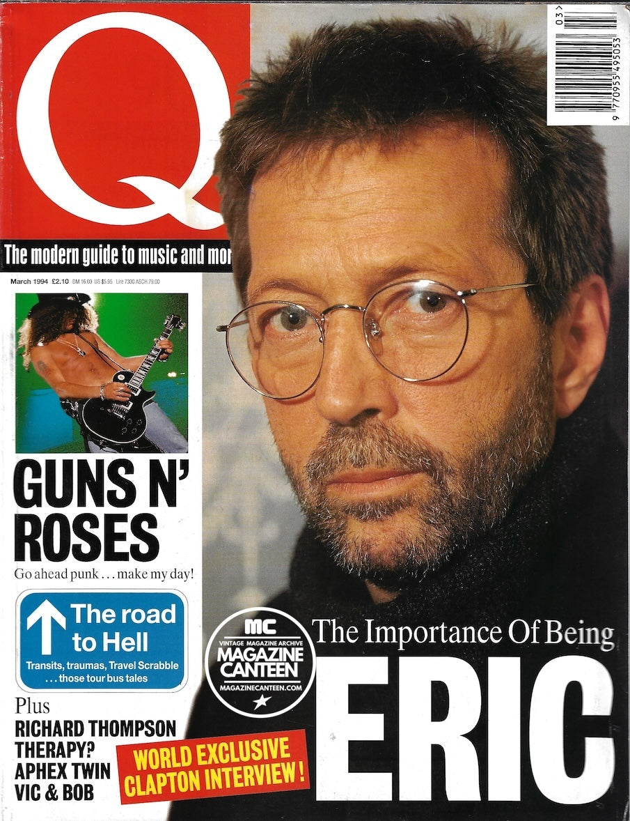 Q Magazine - ERIC CLAPTON Reeves & Mortimer APHEX TWIN – magazine canteen