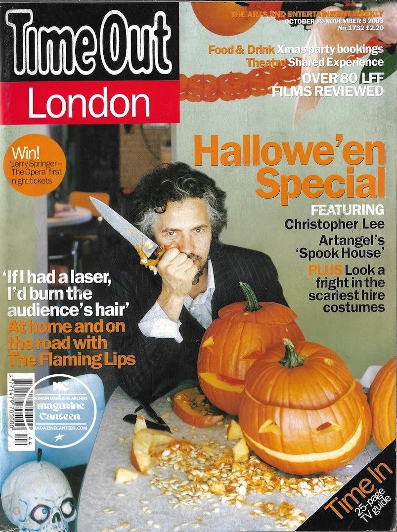 Time Out Magazine - The Flaming Lips CHRISTOPHER LEE – magazine canteen