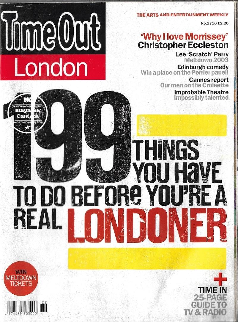 Time Out Magazine - Lee Scratch Perry Christopher Ecclestone – magazine canteen