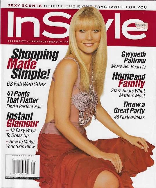 InStyle Magazine - Gwyneth Paltrow Eva Mendes – magazine canteen