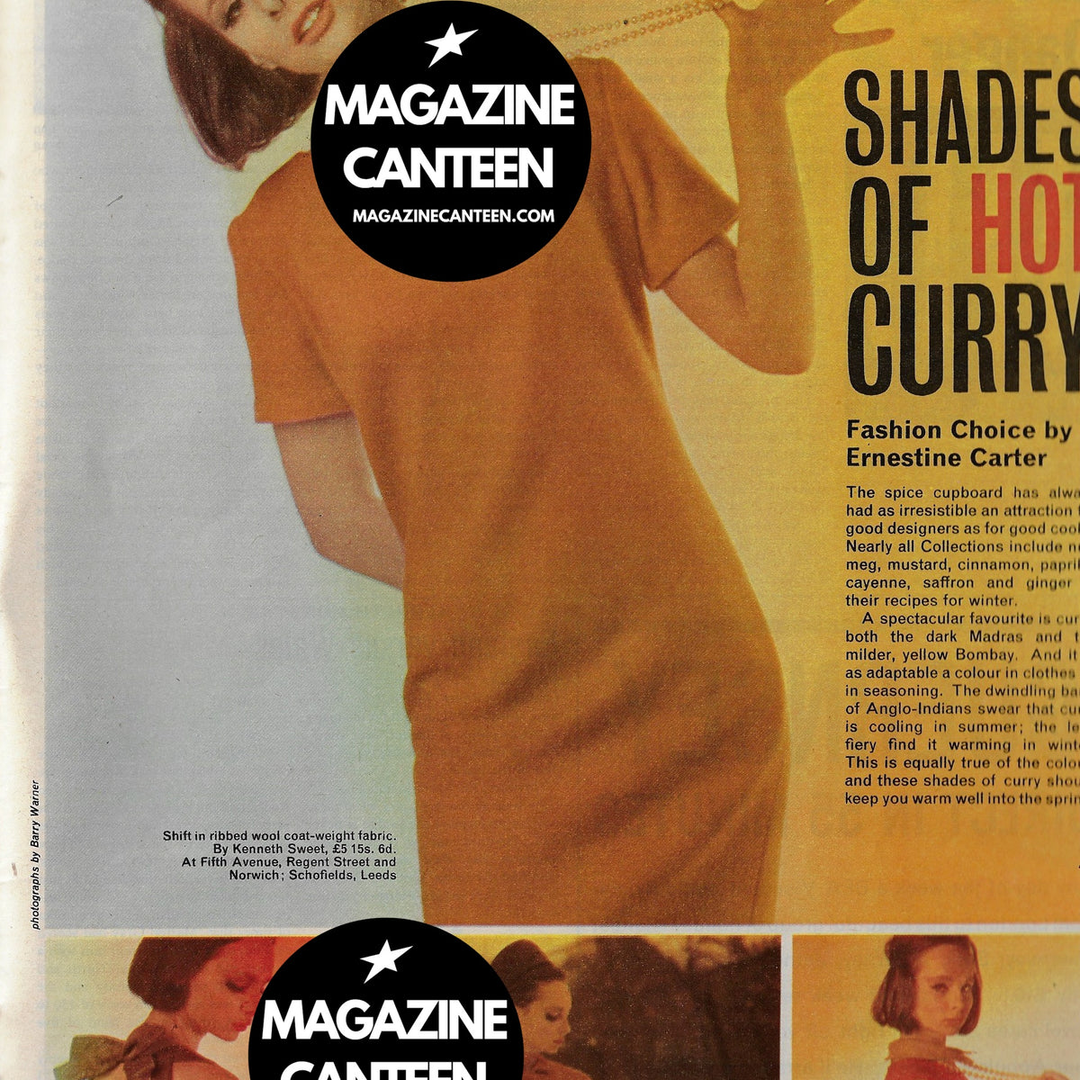 The Sunday Times Magazine - BARRY WARNER Hot Curry 60S FASHION ...