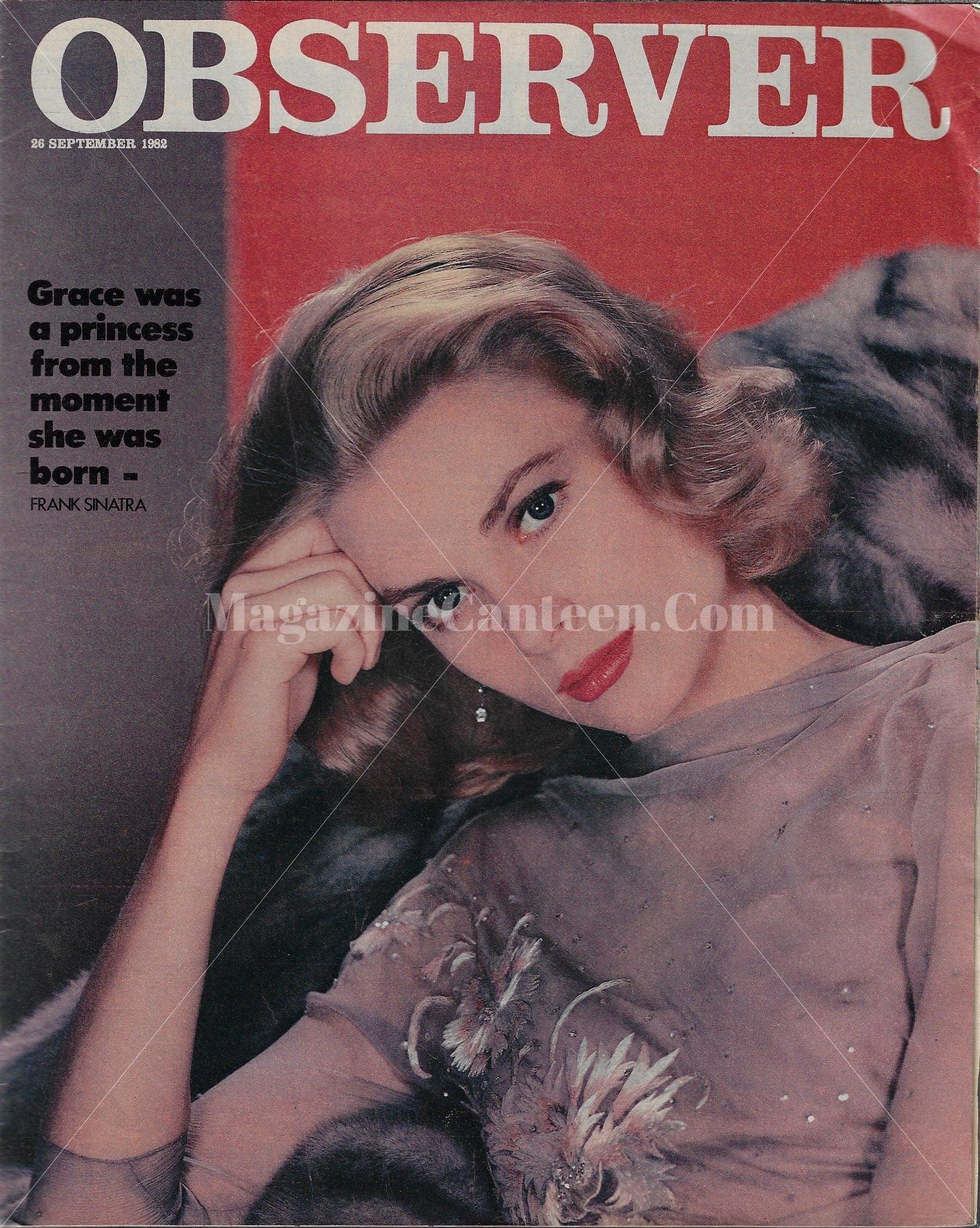 The Observer Magazine - Grace Kelly – magazine canteen