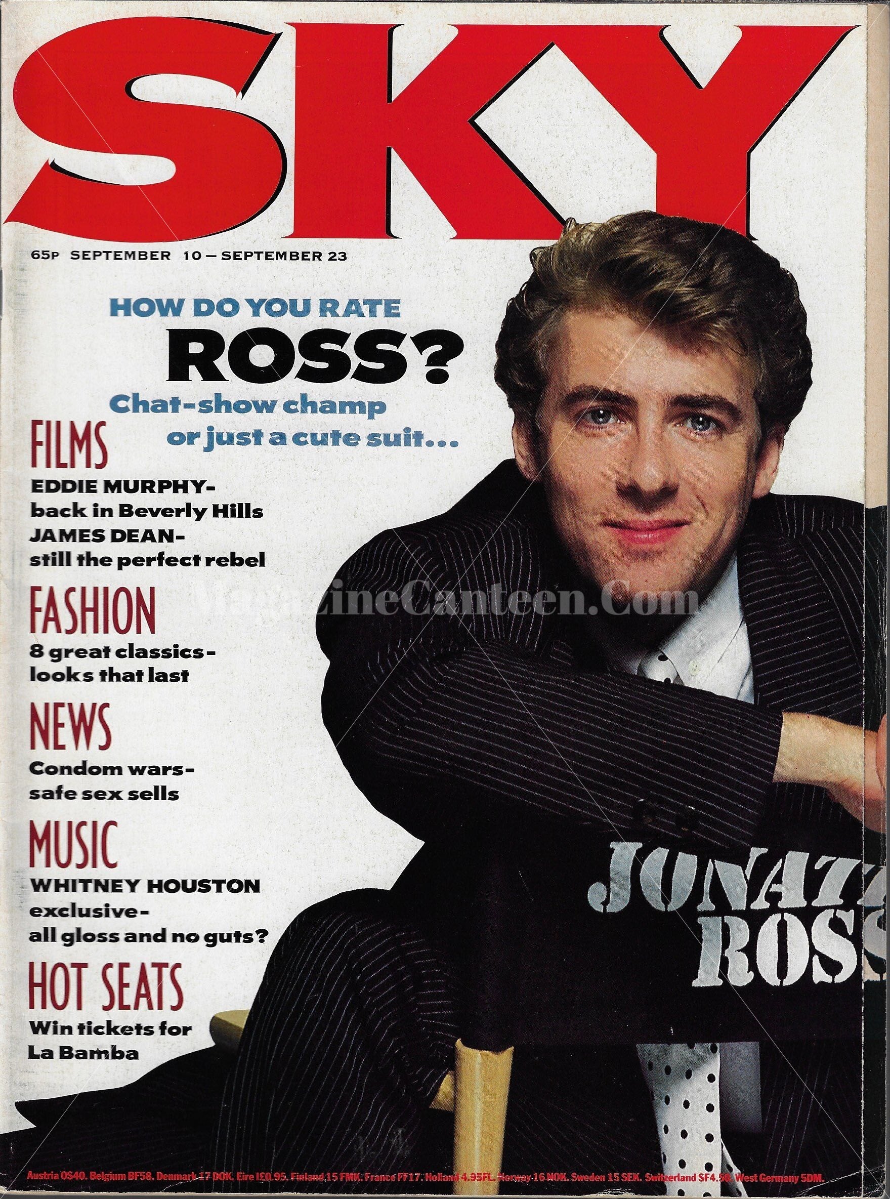 Sky Magazine - Jonathan Ross – magazine canteen