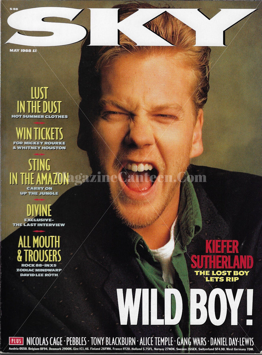 Sky Magazine - Kiefer Sutherland – magazine canteen