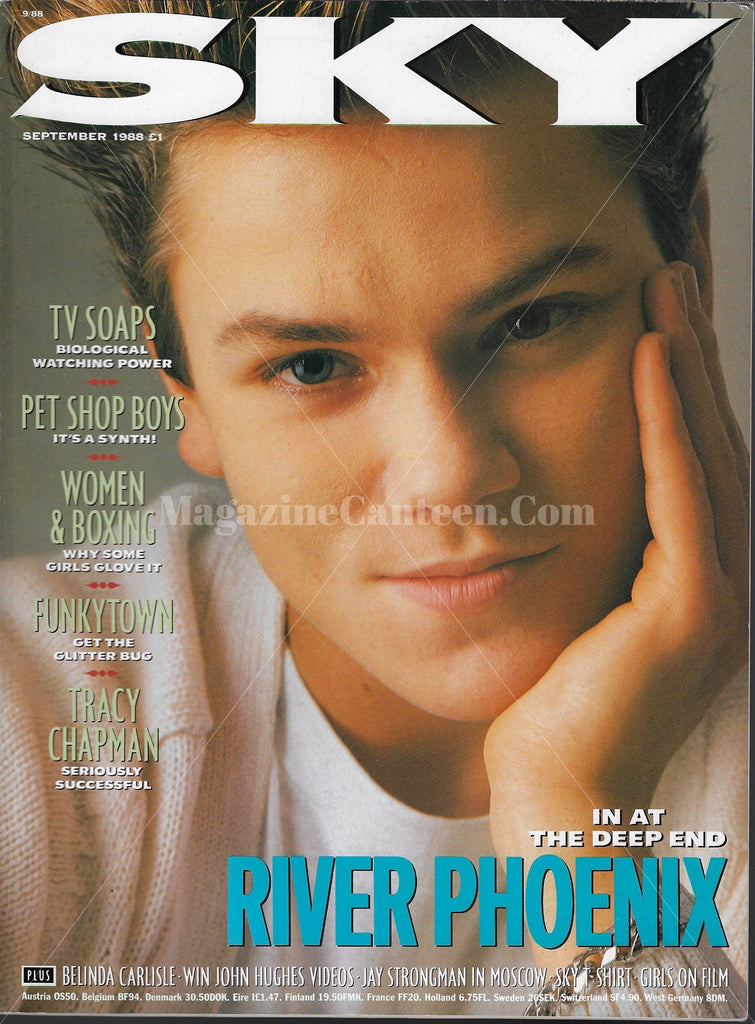Sky Magazine - River Phoenix – magazine canteen