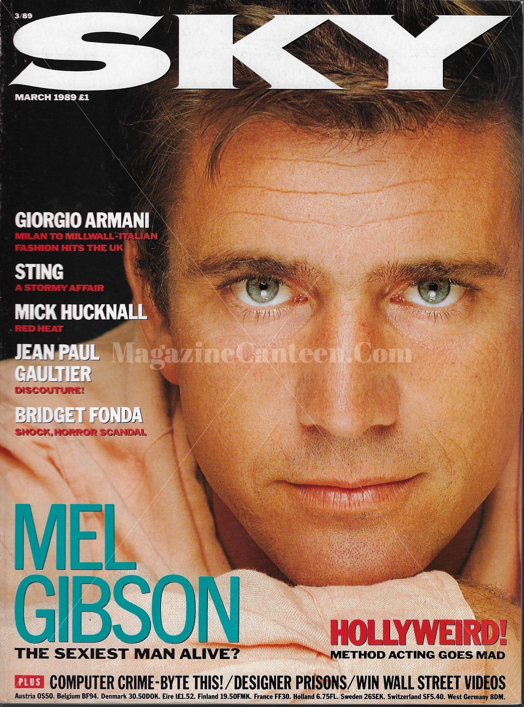 Sky Magazine - Mel Gibson – magazine canteen