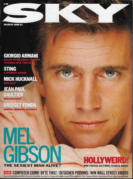 Sky Magazine - Mel Gibson Mick Hucknall Bridget Fonda – magazine canteen