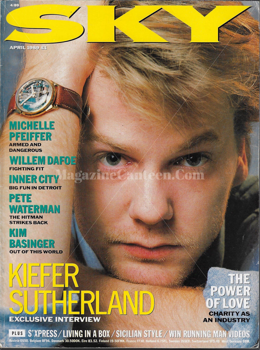 Sky Magazine - Kiefer Sutherland – magazine canteen