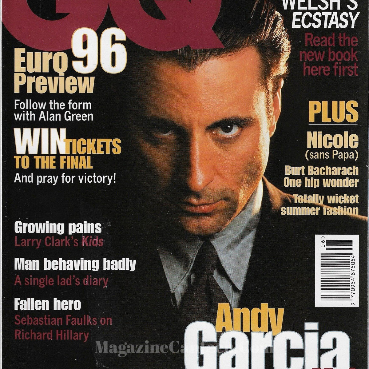 GQ Magazine June 1996 - Andy Garcia – magazine canteen