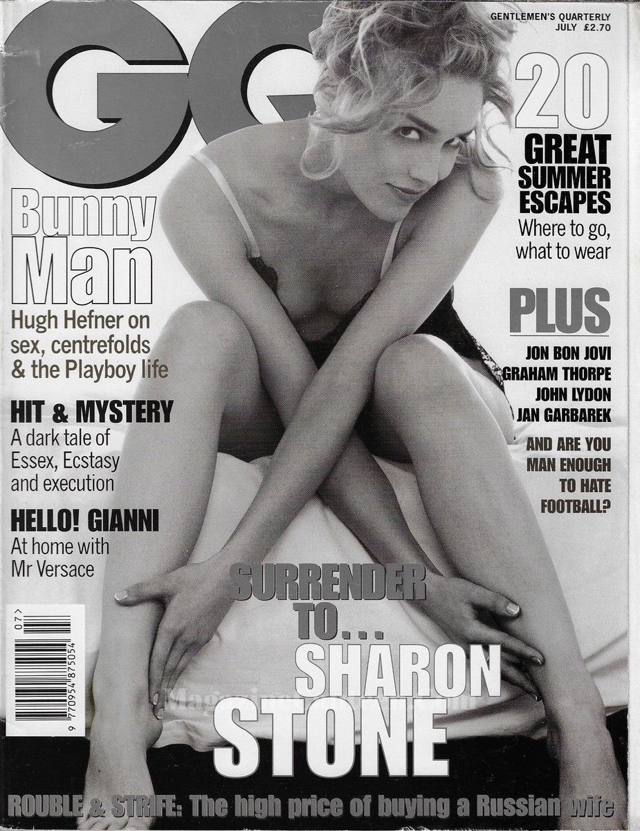 GQ Magazine July 1996 - Sharon Stone – magazine canteen