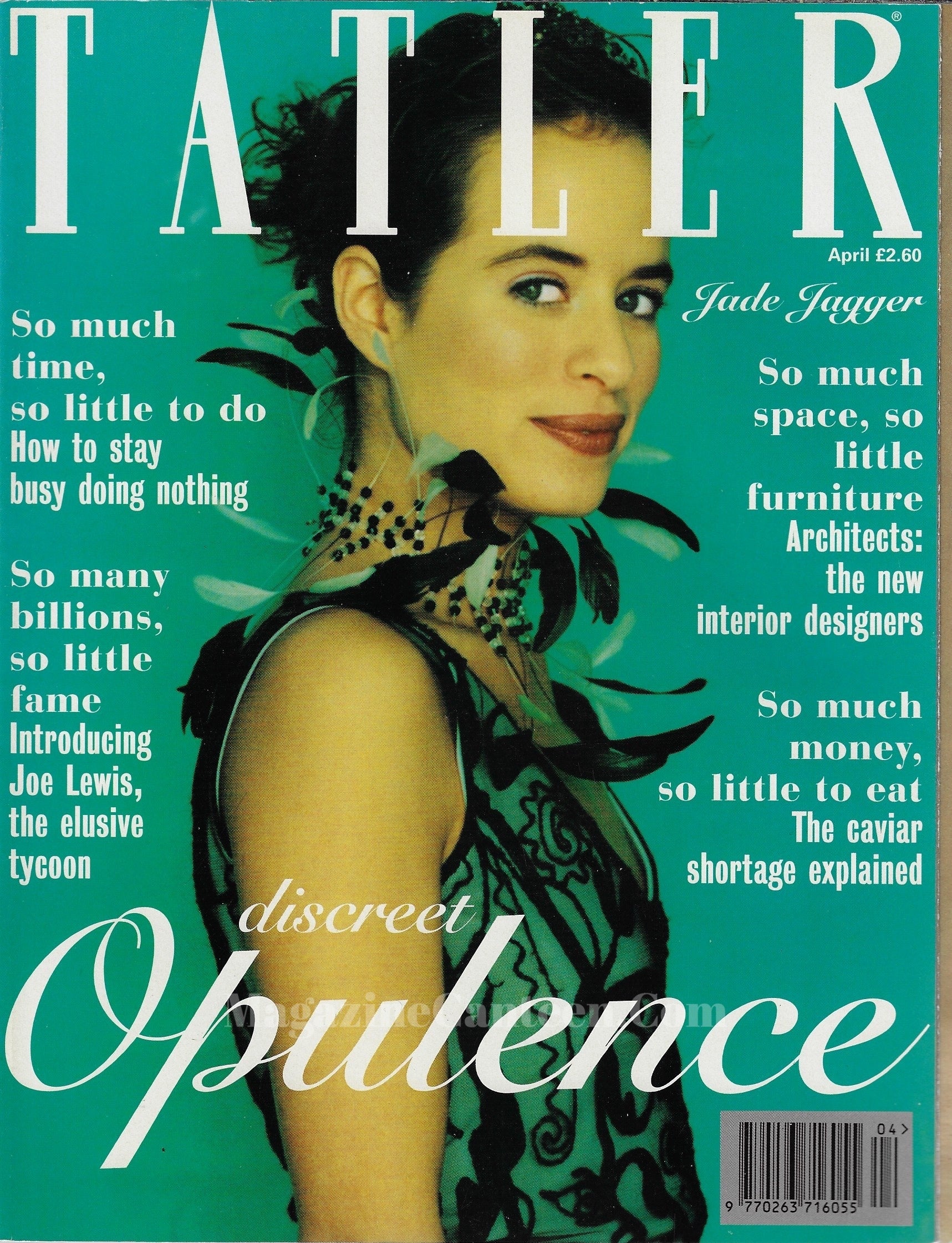 Tatler Magazine - Jade Jagger – magazine canteen