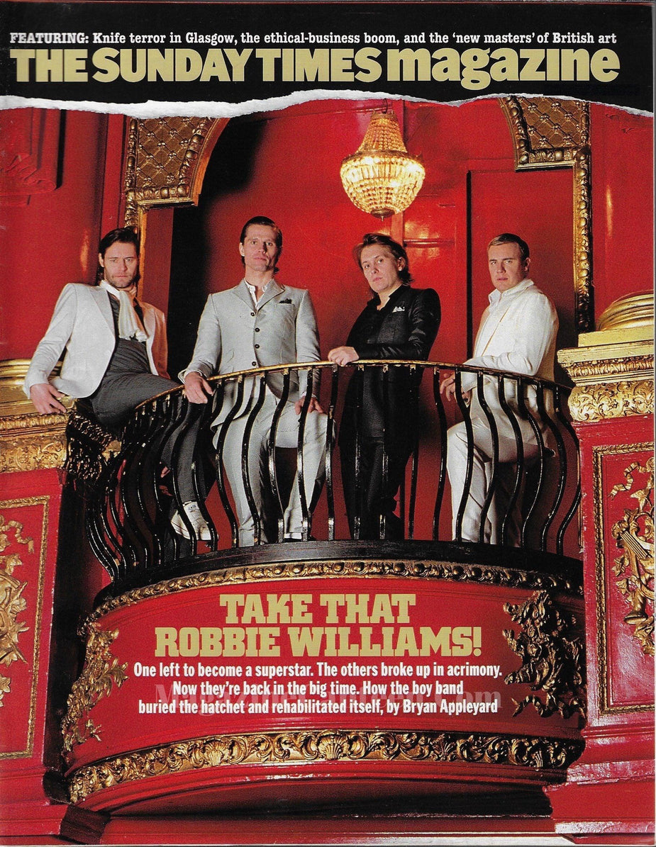 The Sunday Times Magazine - Take That – magazine canteen