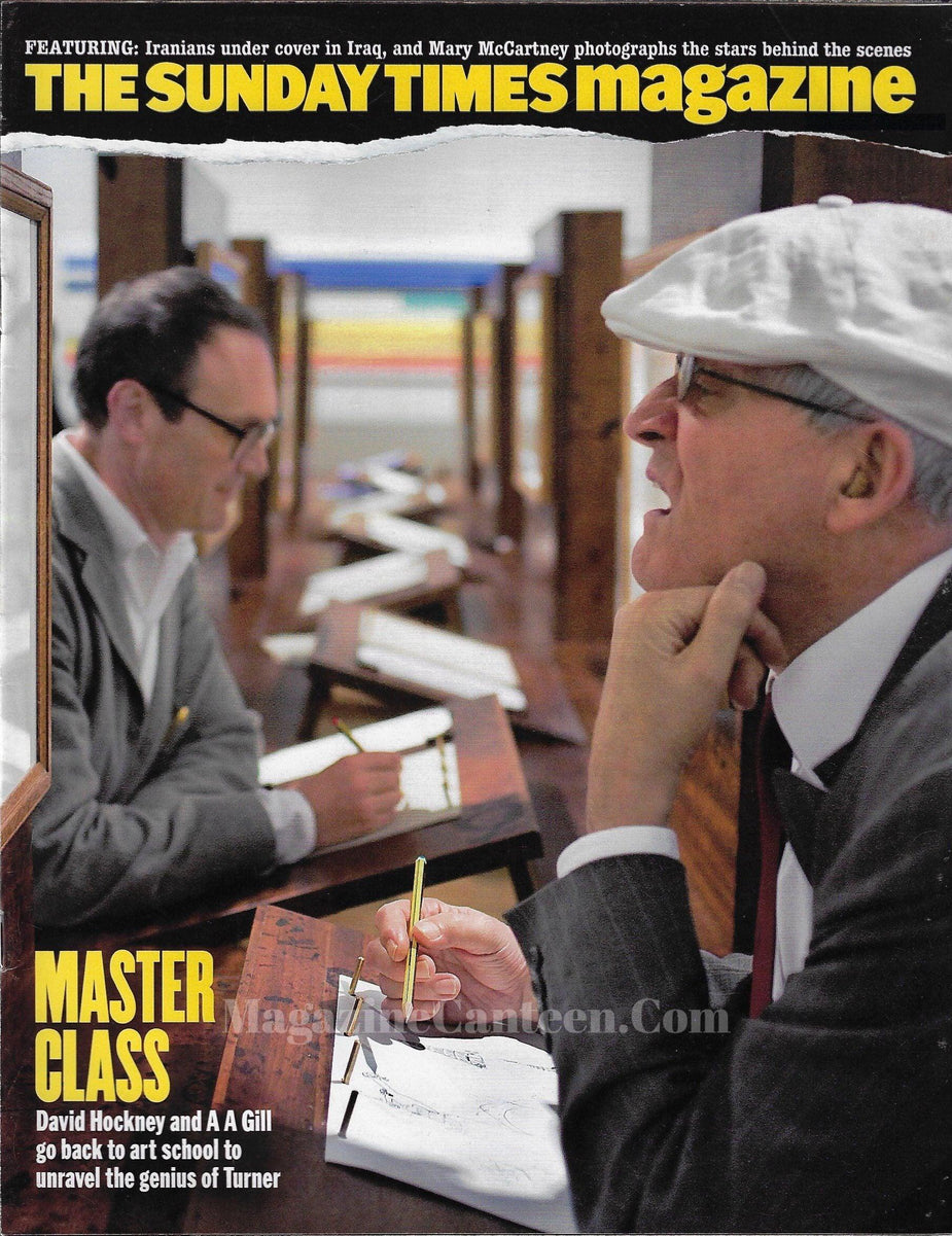 The Sunday Times Magazine - David Hockney AA Gill – magazine canteen