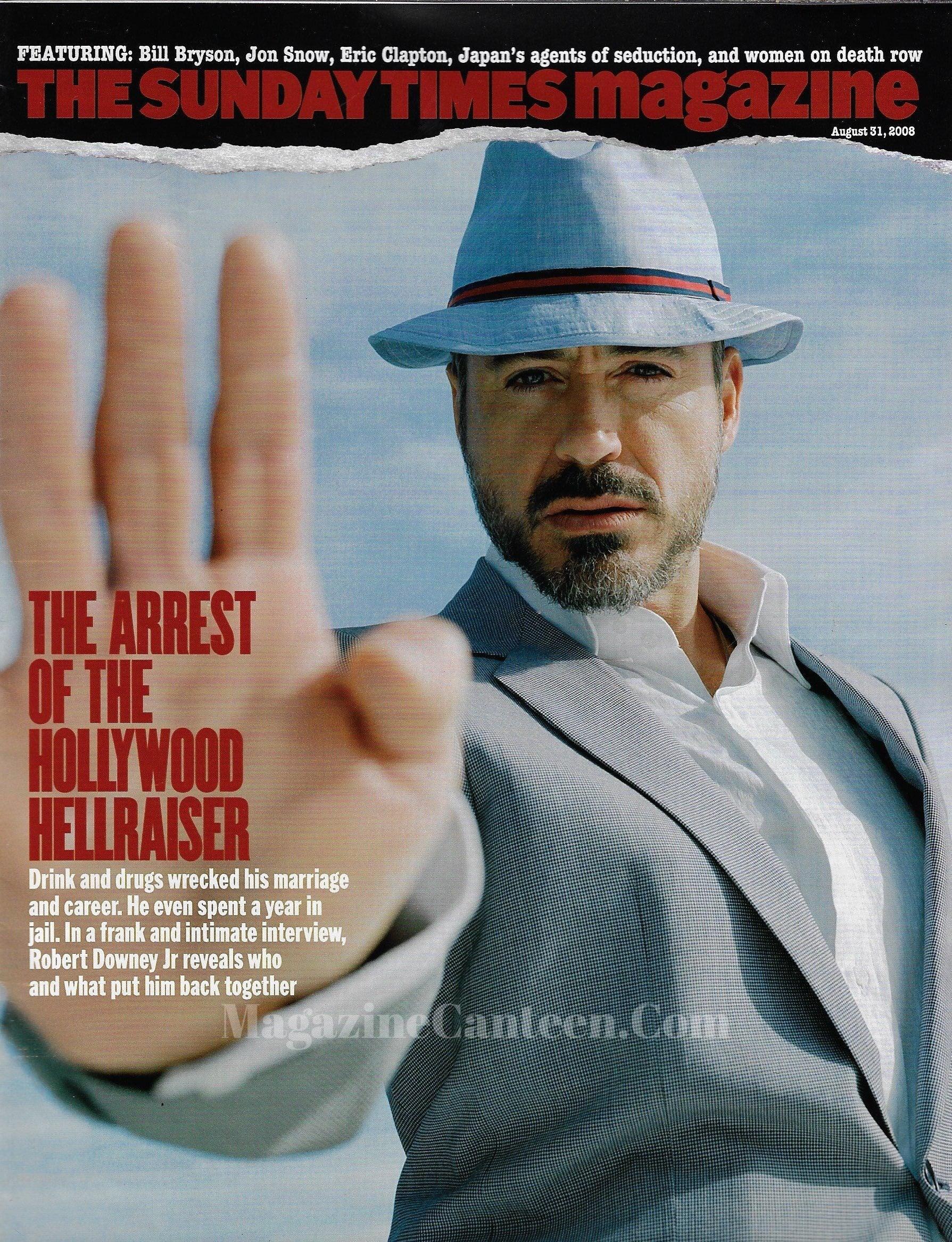 The Sunday Times Magazine - Robert Downey Jr – magazine canteen