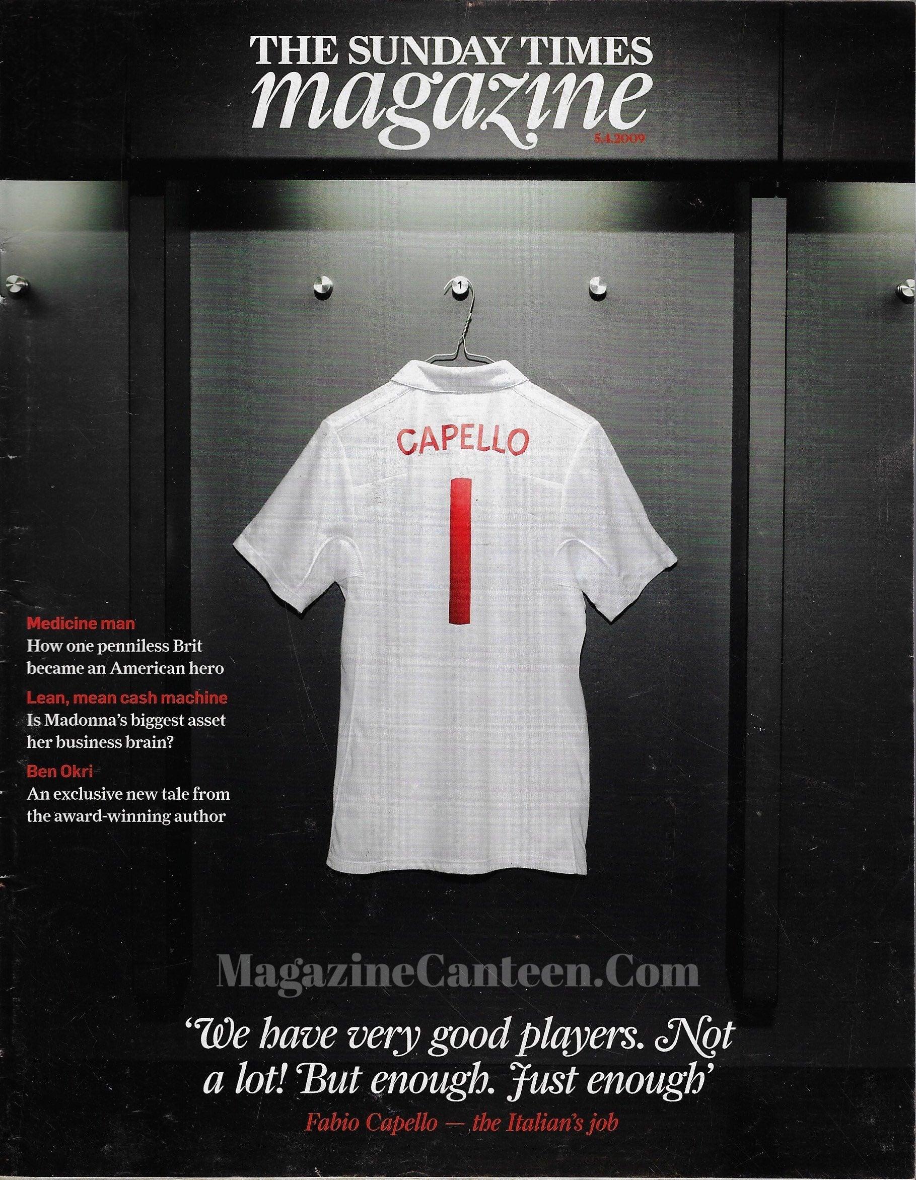 The Sunday Times Magazine - Fabio Capello – magazine canteen