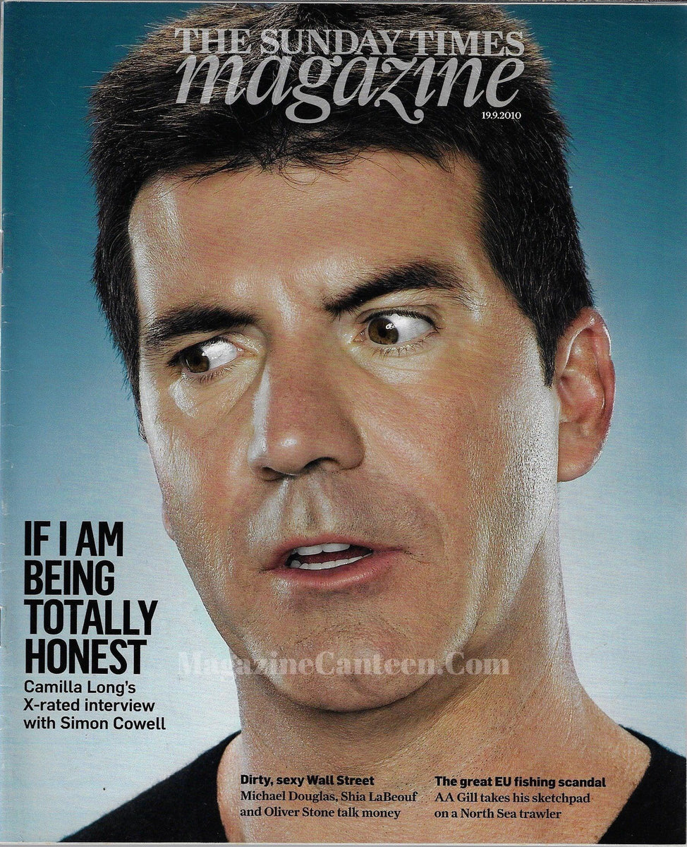 The Sunday Times Magazine - Simon Cowell – magazine canteen