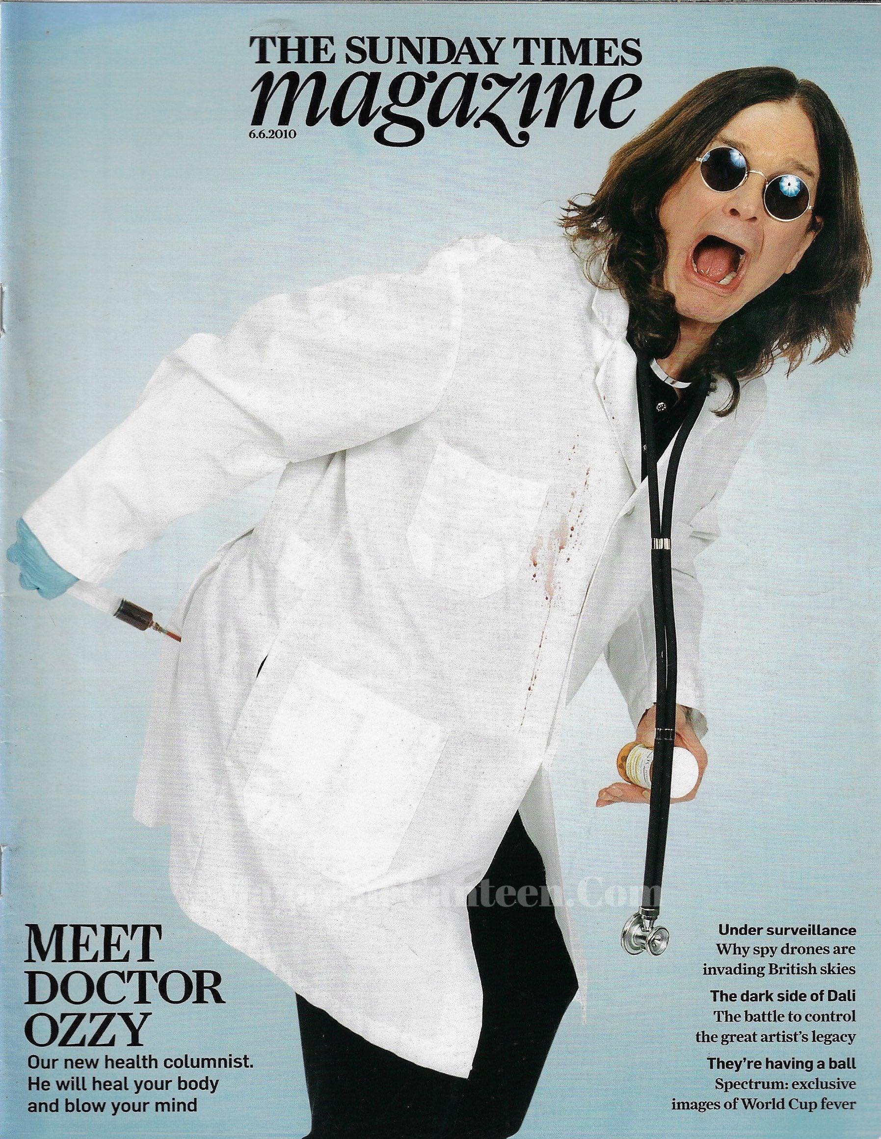 The Sunday Times Magazine - Ozzy Osbourne – magazine canteen