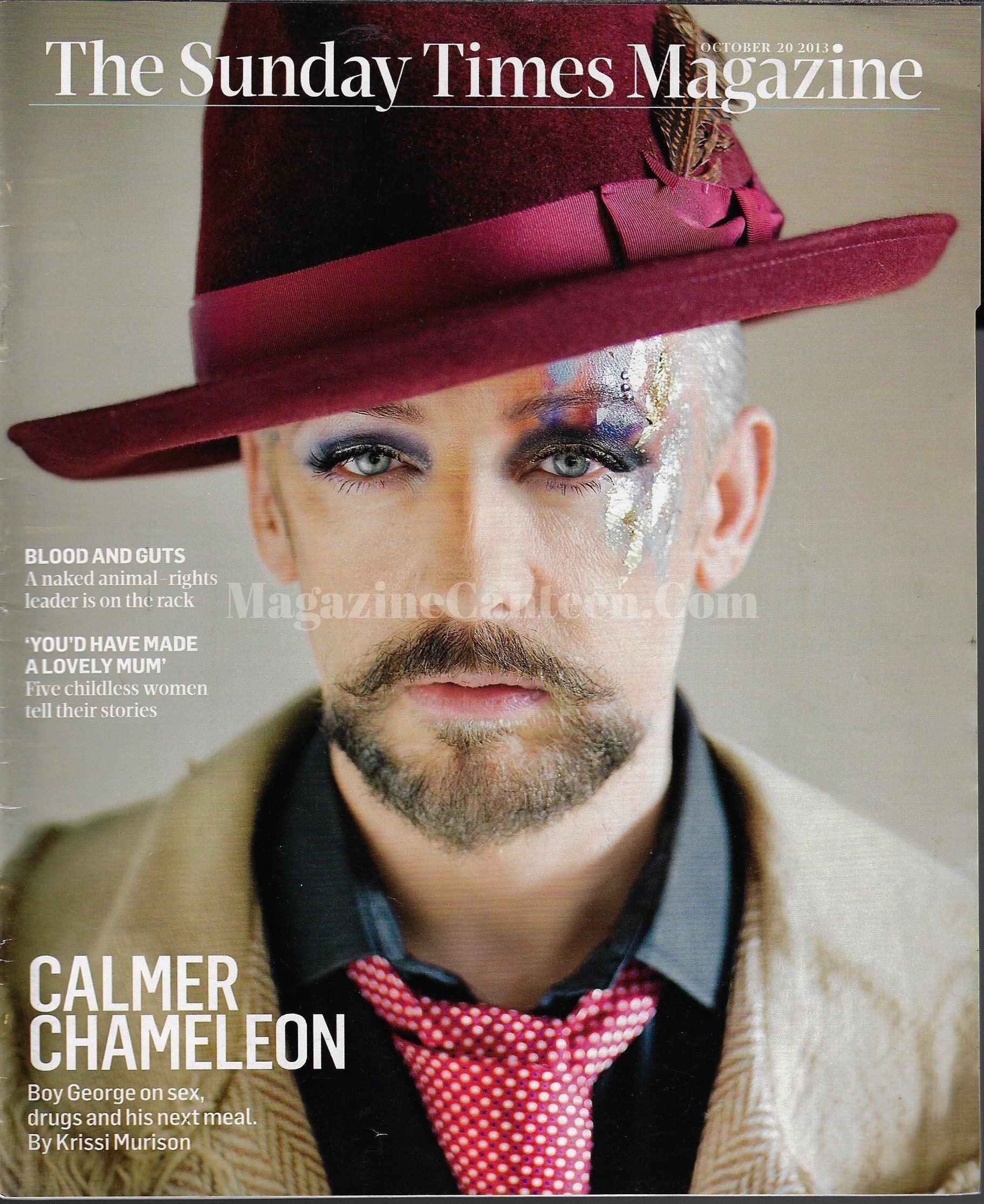 The Sunday Times Magazine - Boy George – magazine canteen