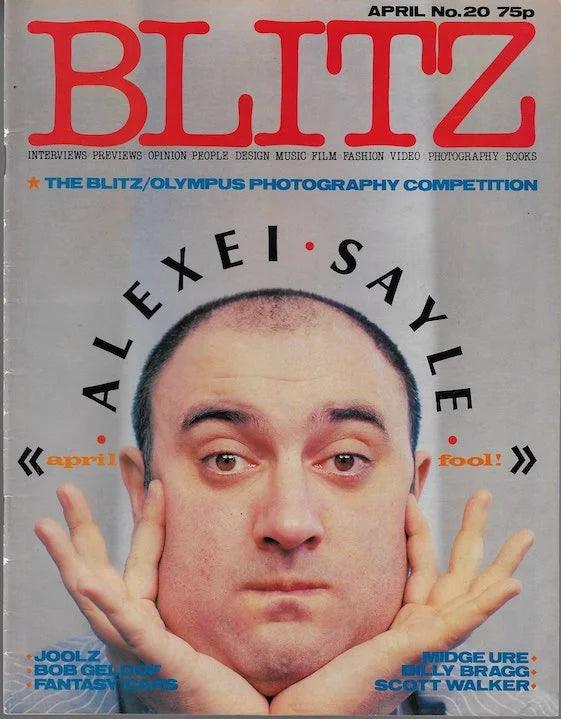 Blitz Magazine - Alexei Sayle Nick Knight Midge Ure Bob Geldof ...