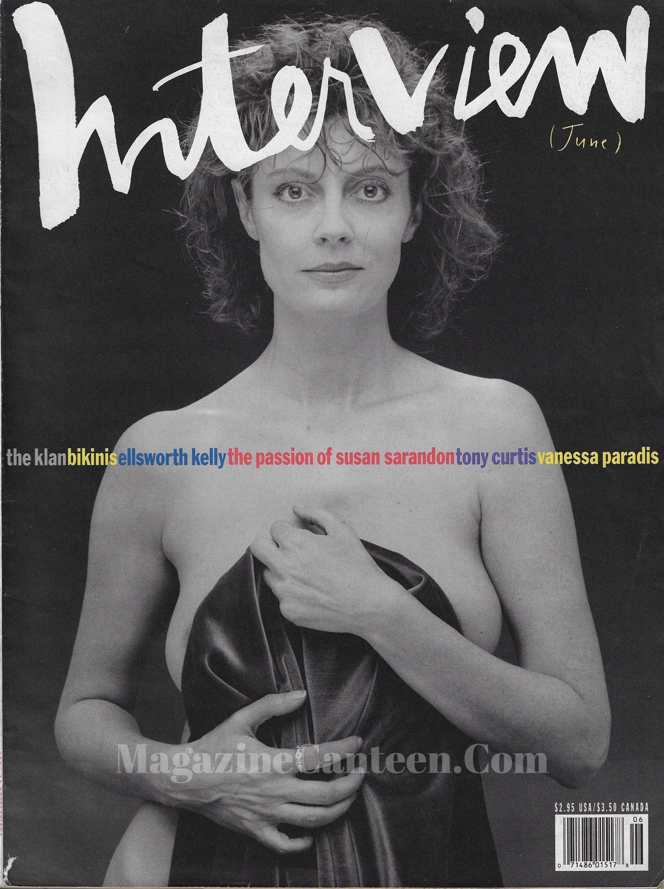 Interview Magazine Susan Sarandon Magazine Canteen