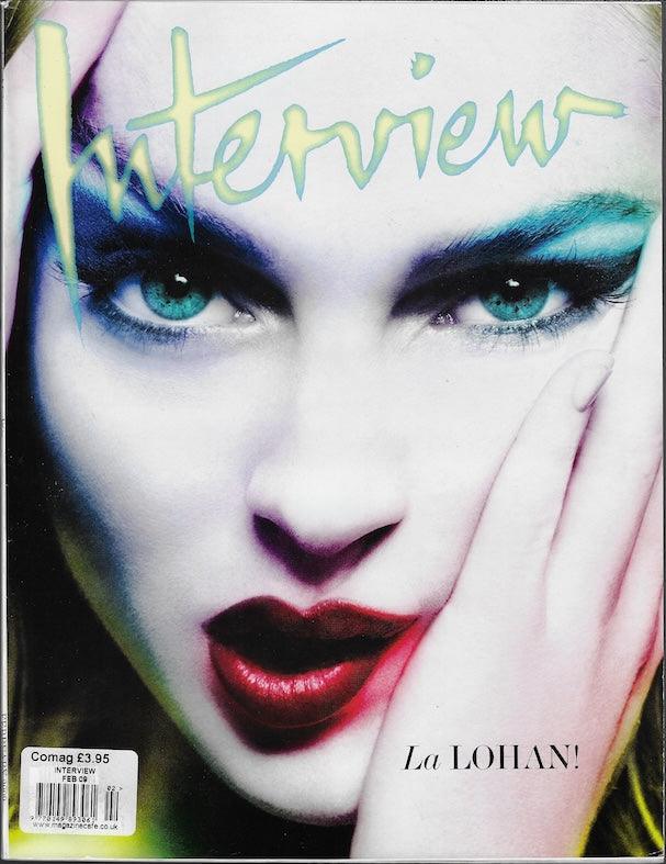 Interview Magazine - Lindsay Lohan MICKEY ROURKE Lily Allen – magazine ...