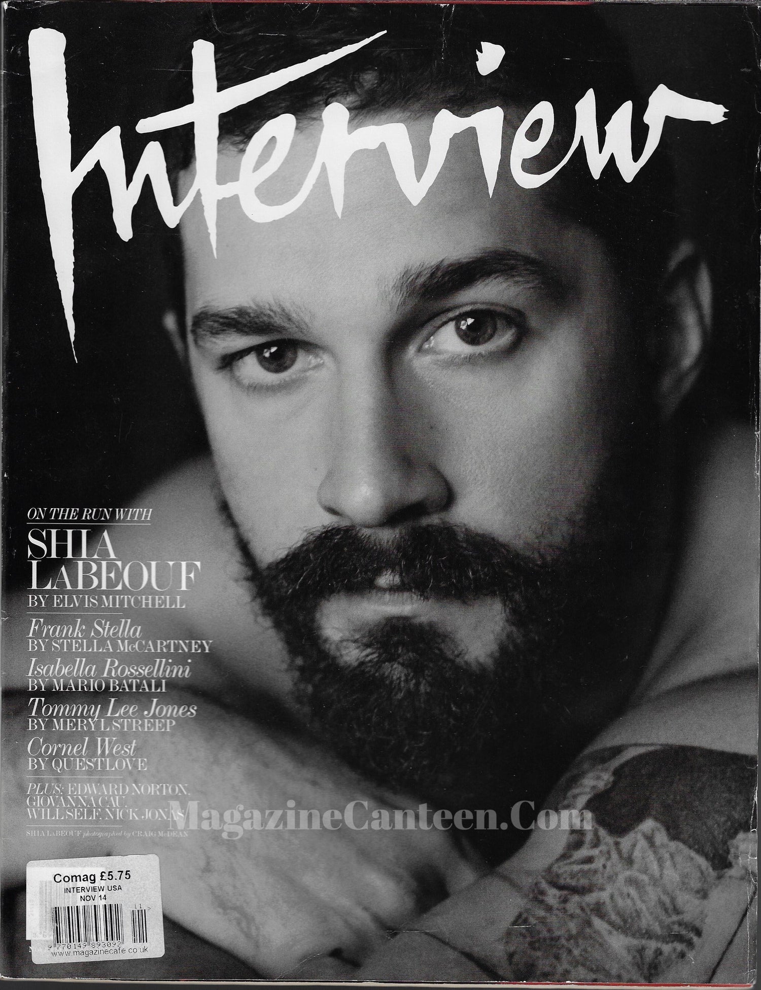 Interview Magazine - Shia LaBeouf – magazine canteen