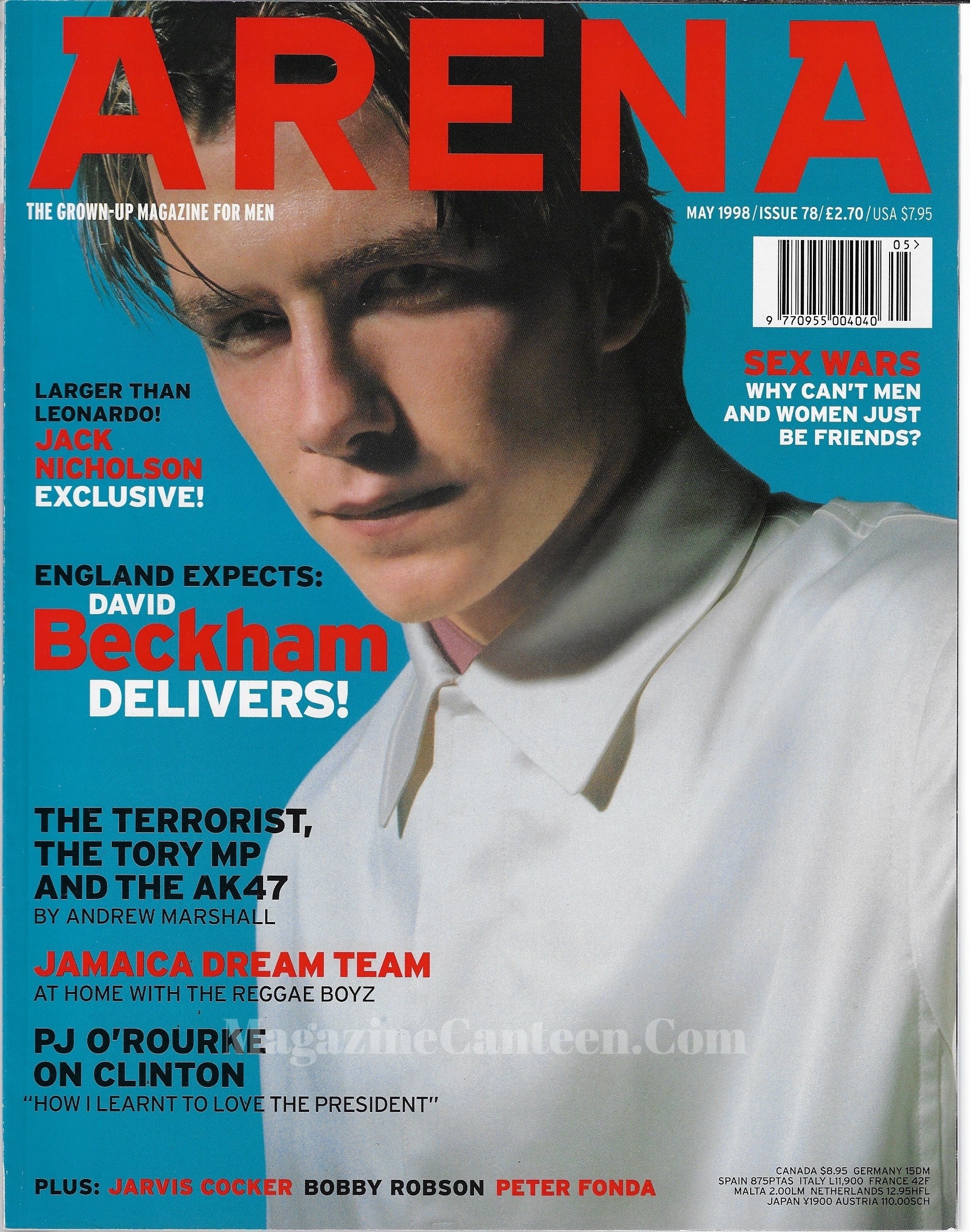 Arena Magazine 78 - David Beckham – magazine canteen