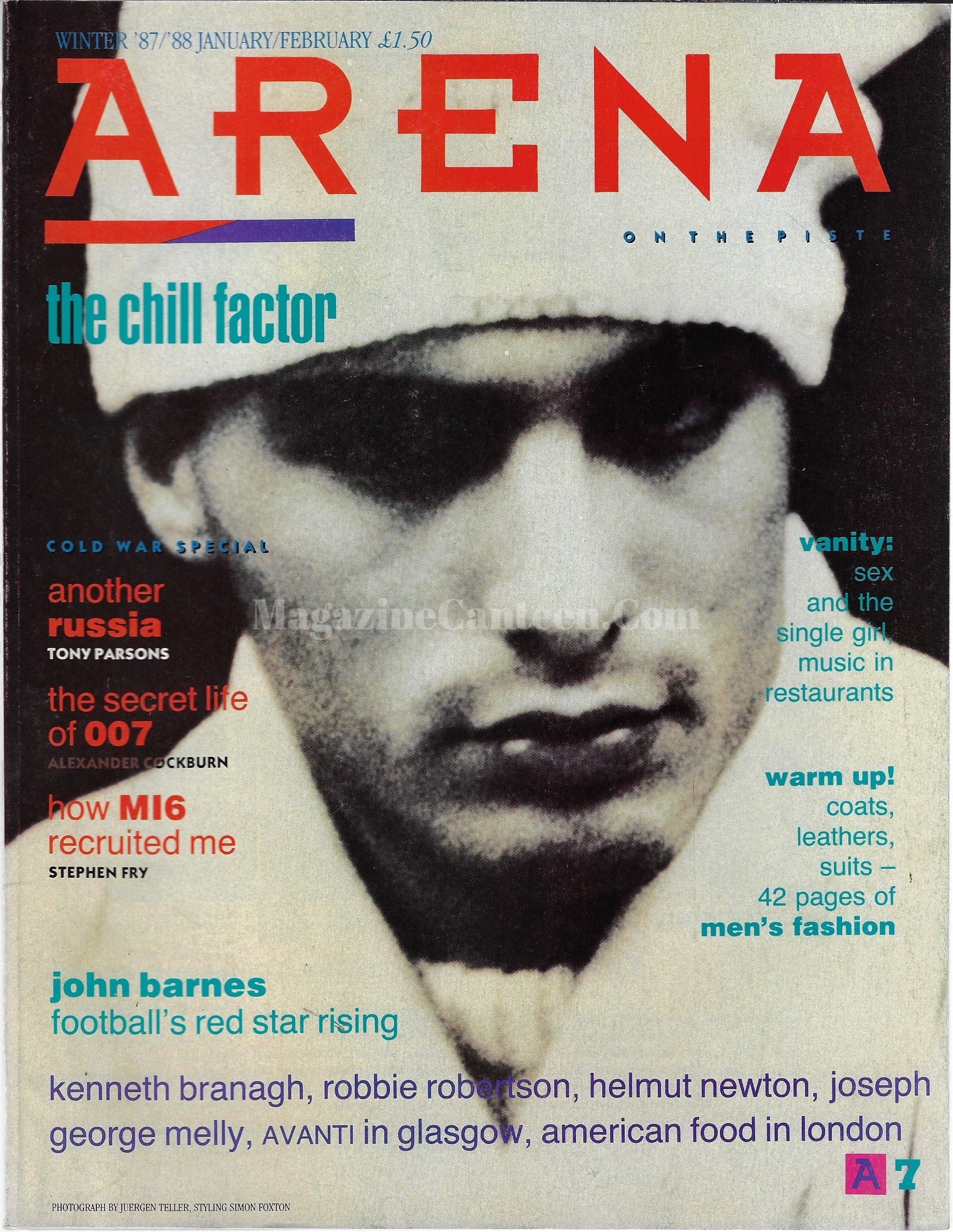 Arena Magazine 7 - Juergen Teller 1987 – magazine canteen