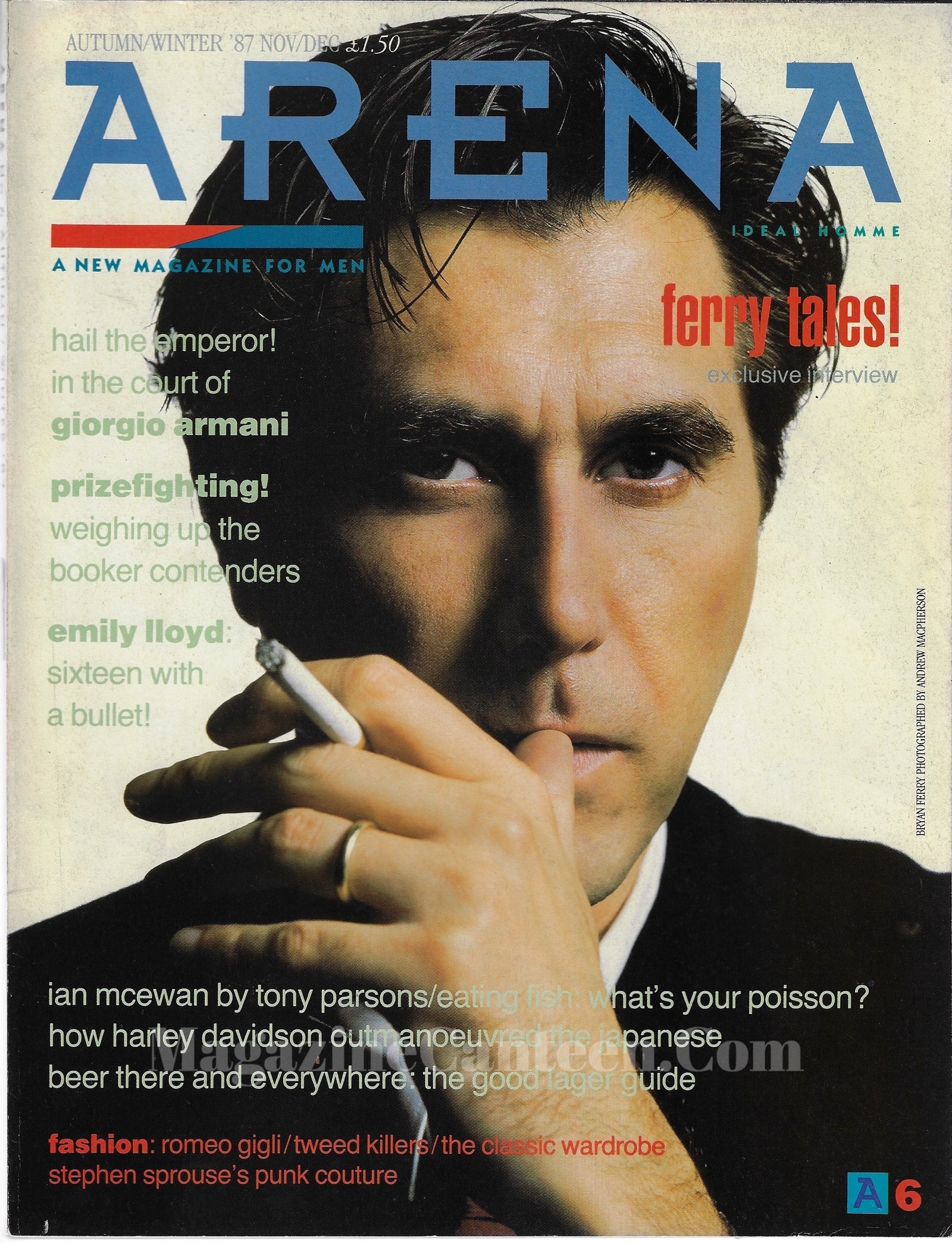 Arena Magazine 6 - Bryan Ferry 1987 – magazine canteen