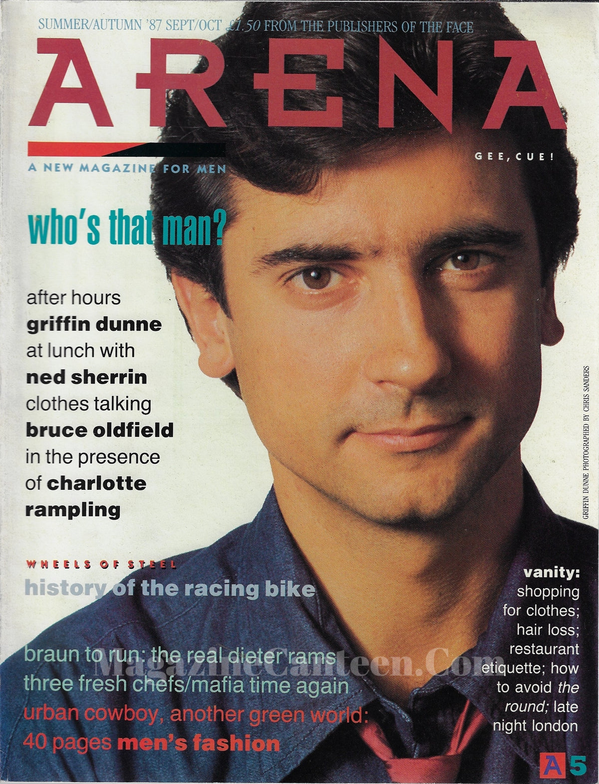 Arena Magazine 5 - Griffin Dunne 1987 – magazine canteen