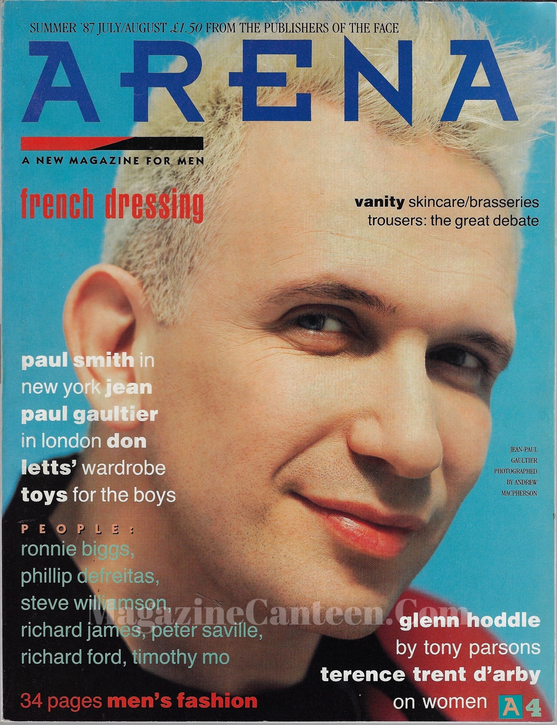 Arena Magazine 4 - Jean Paul Gaultier 1987 – magazine canteen