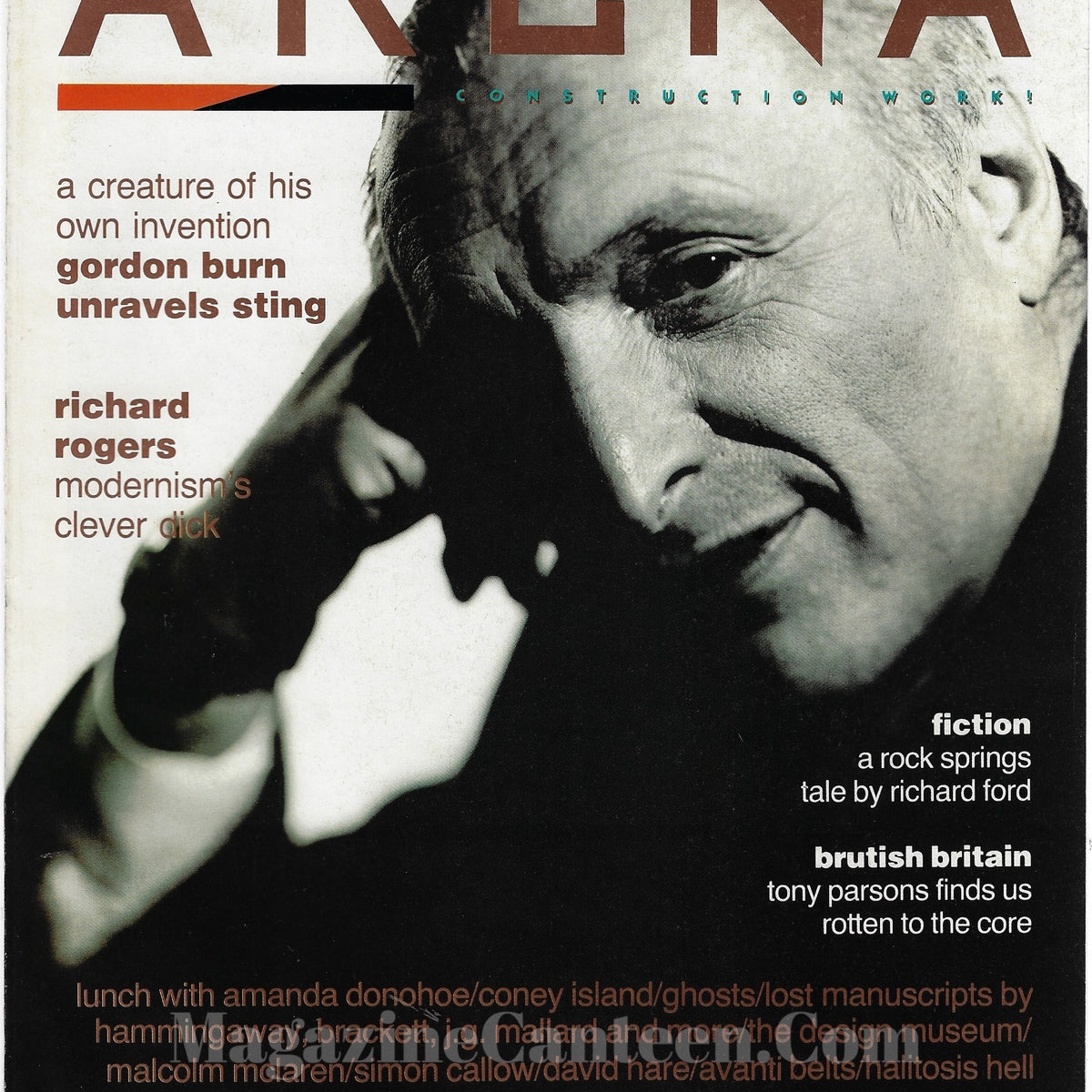 Arena Magazine 13 - Richard Rogers 1988 – magazine canteen