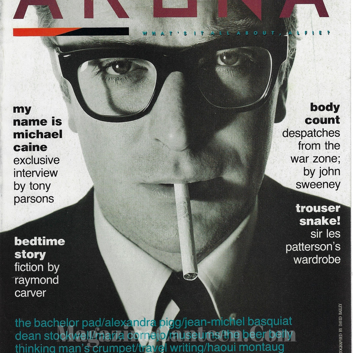 Arena Magazine 12 - Michael Caine 1988 – magazine canteen
